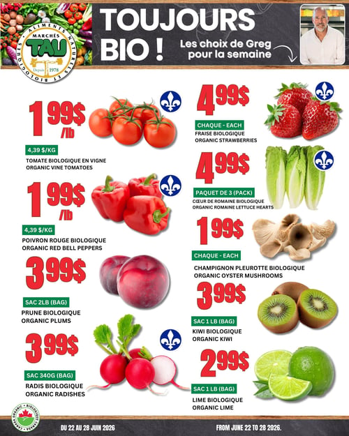 Circulaire TAU Marché d'alimentation Naturelle - Biologique ...
