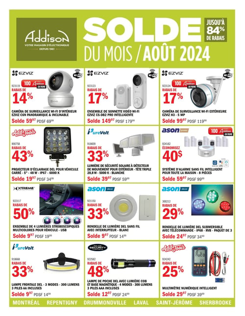Circulaire Addison Électronique 🛒🏷️ | Circulaires en ligne
