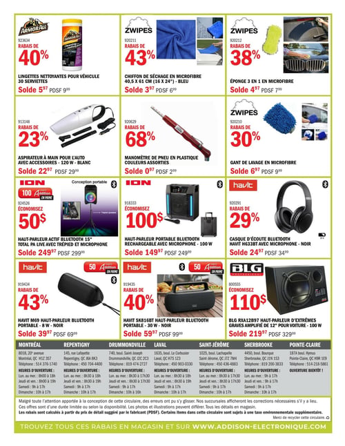 Circulaire Addison Électronique 🛒🏷️ | Circulaires en ligne