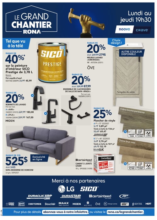 Circulaire Rona | Circulaires en ligne