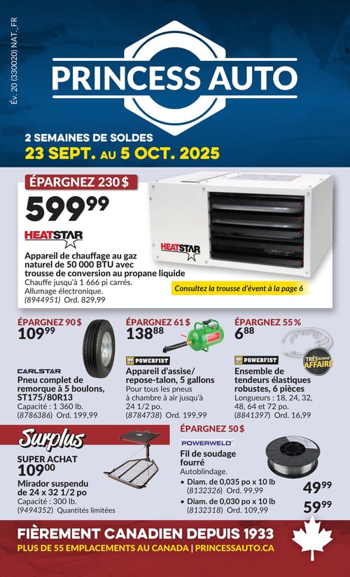 Circulaire Princess Auto 🛒🏷️ | Circulaires en ligne