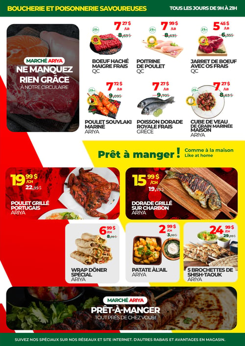 Circulaire Marché Ariya 🛒🏷️ | Circulaires en ligne